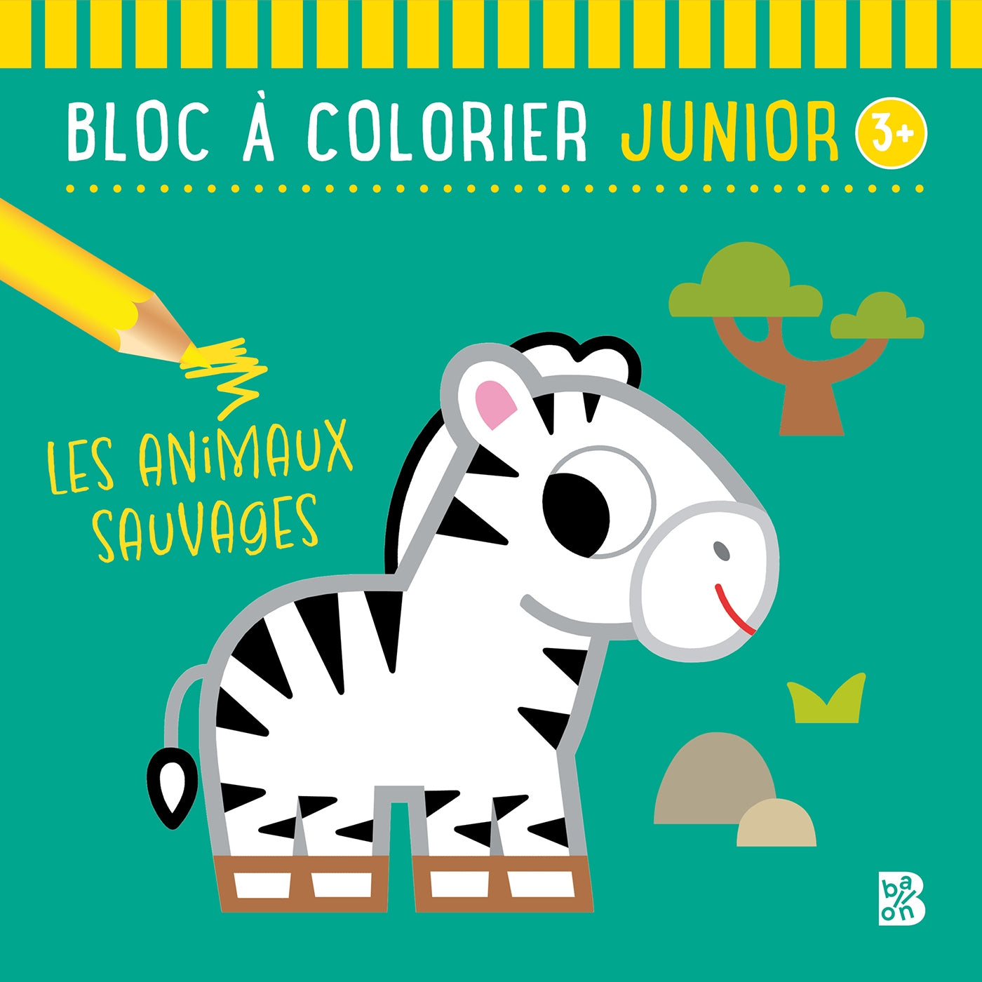 Les animaux sauvages Bloc à colorier